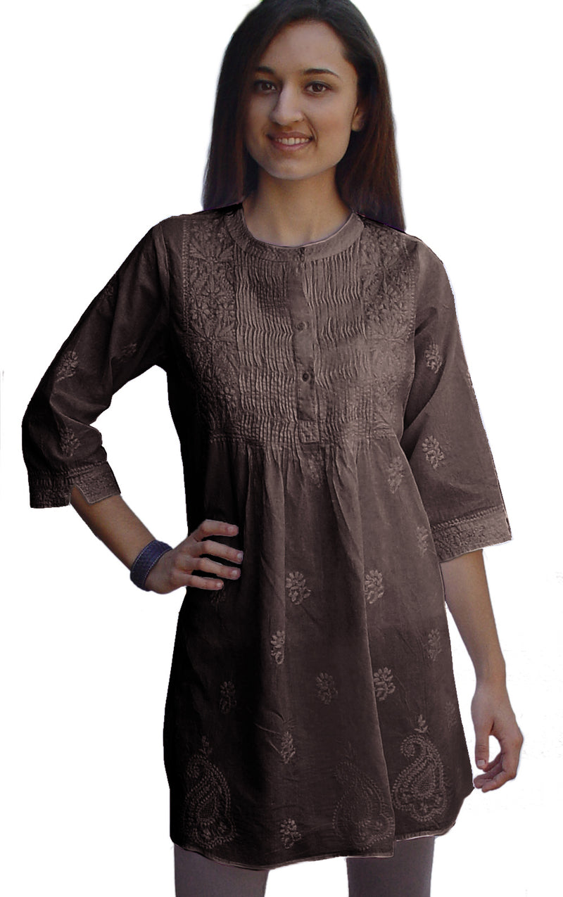 BIBA Hand Embroidered Cotton Tunic (Plus Sizes) – Ayurvastram