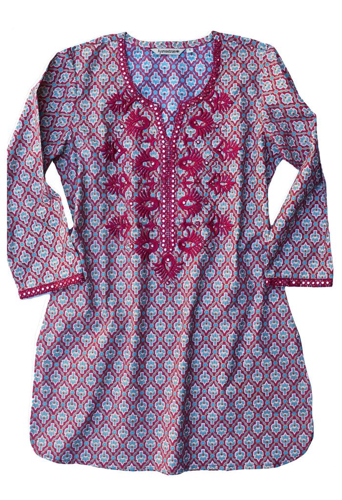 Women's Embroidered Tunics and Tunic Tops – Ayurvastram