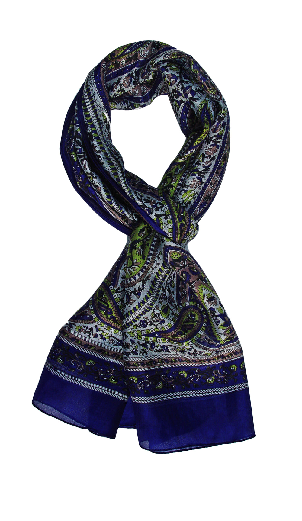 Paisley Silk Printed Scarf – Ayurvastram
